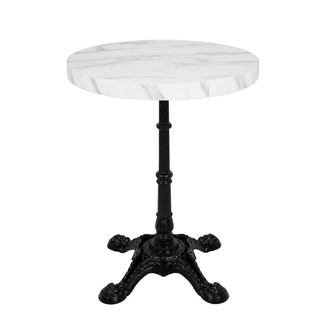 Bolero Pre-Drilled Round Table Top Marble Effect 600mm | Simply Hospitality