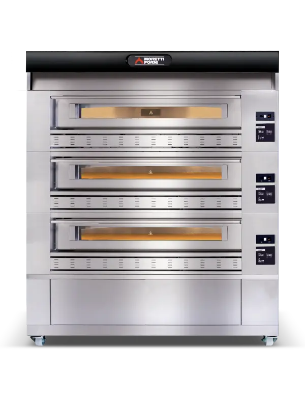 Moretti Forni P150G Triple Deck Pizza Oven on Support - Simply — Simply ...