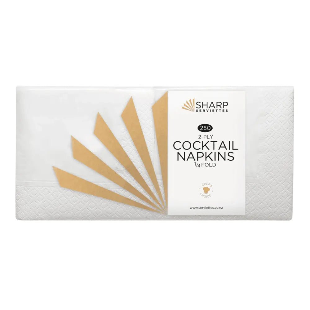Sharp Cocktail 2 Ply 4 Fold (6 Colours) - Simply Hospitality