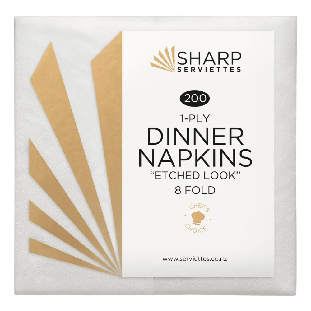 Sharp Dinner 1 Ply 8 Fold - Simply Hospitality
